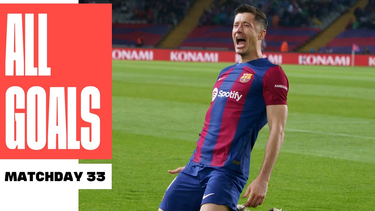 تمام گل‌های هفته 33 لالیگای اسپانیا | ویدیو ورزش سه
